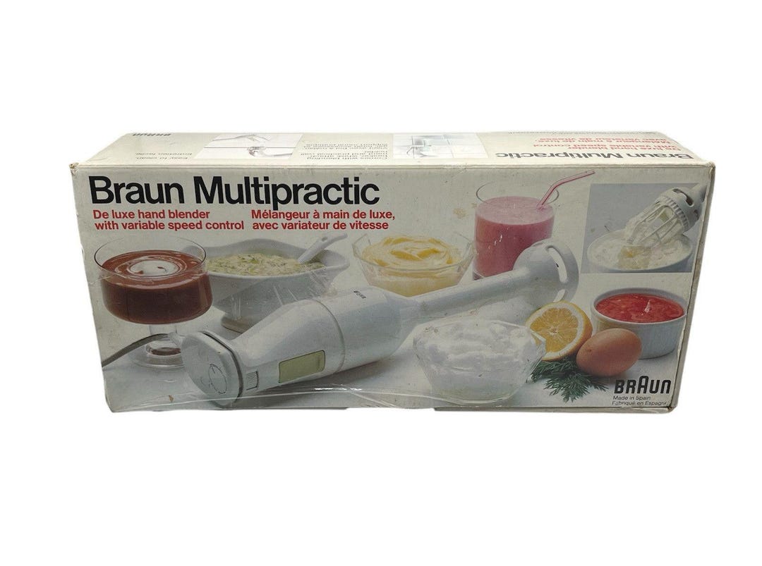 Vintage Braun MR72 Multipractic Hand Blender in Box Cib Used TESTED ...