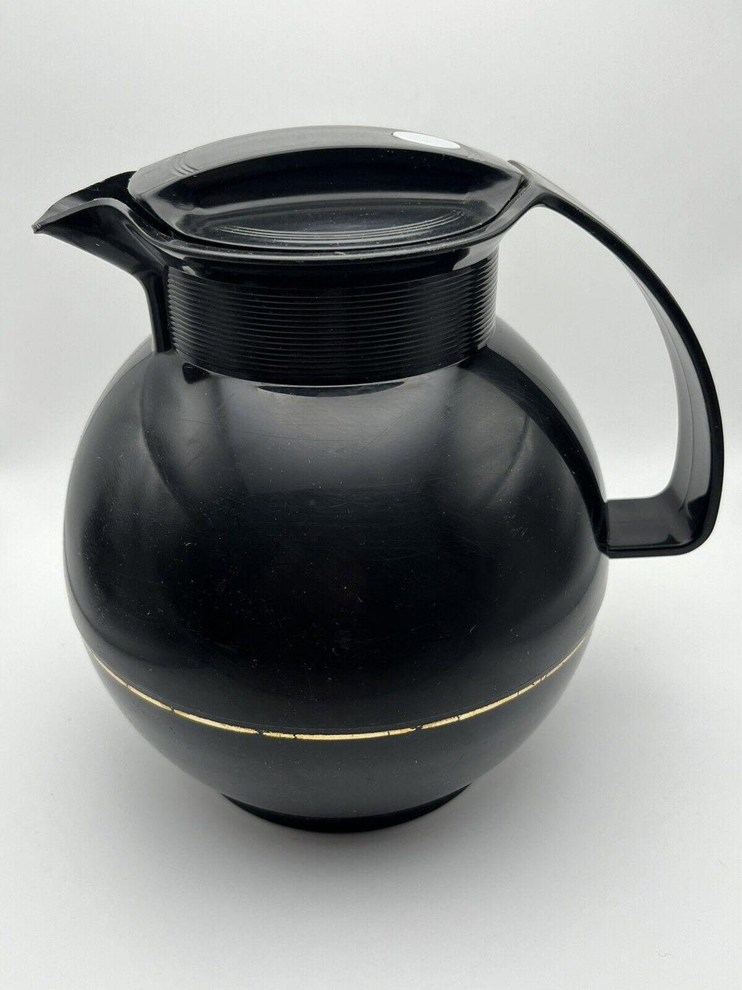 Vintage Black 1 Qt Thermos Coffee Pot #360 Pitcher Carafe Black West ...