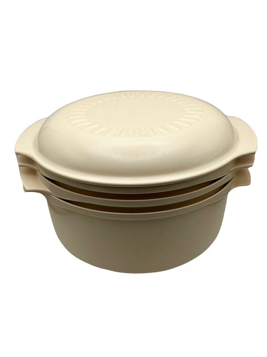 Tupperware 3 Pc Microwave Stack Cooker Steamer 3 Qt 2192B-2, 2195A-1 ...