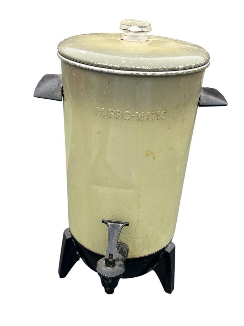 Vintage Mirro-matic Percolator Coffee Pot Harvest Gold 22 Cup M-9294-35 ...