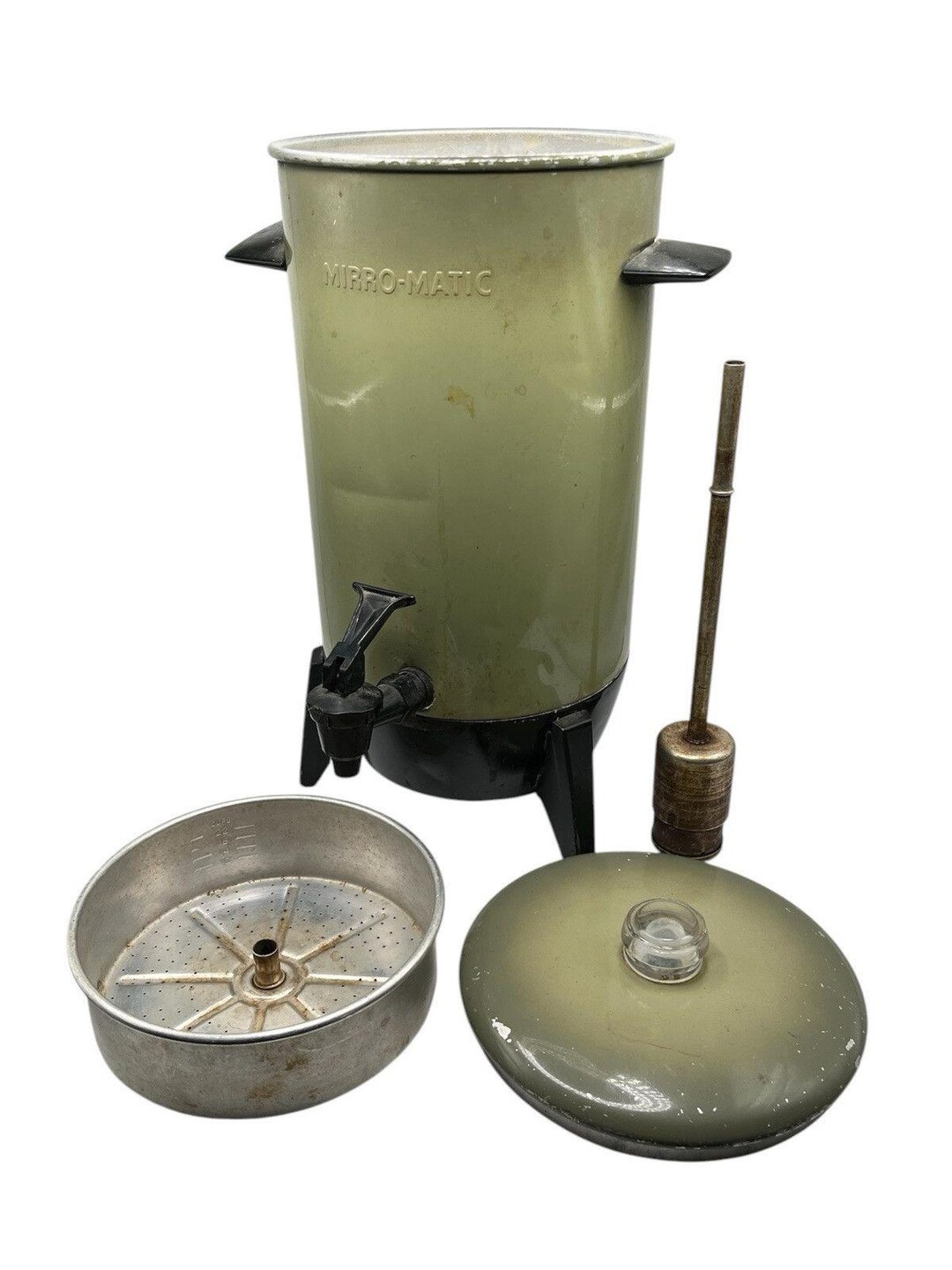 Vintage Mirro-matic Percolator Coffee Pot Harvest Gold 22 Cup M-9294-35 ...