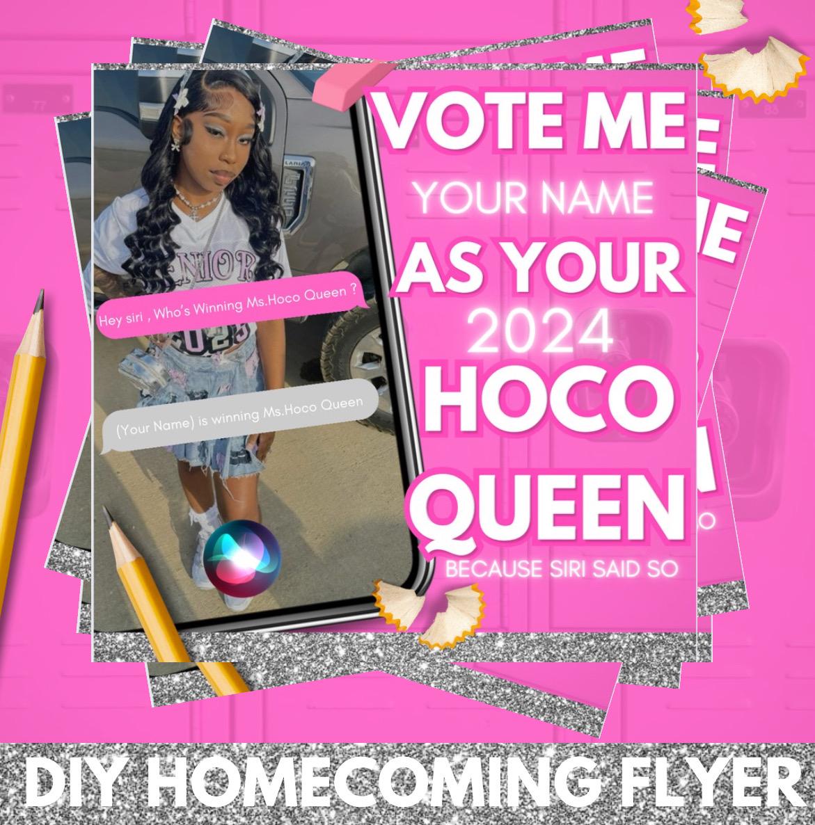Homecoming Queen Flyer , Homecoming Flyer , Homecoming Campaign Flyer ...