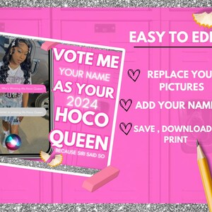 Homecoming Queen Flyer , Homecoming Flyer , Homecoming Campaign Flyer ...