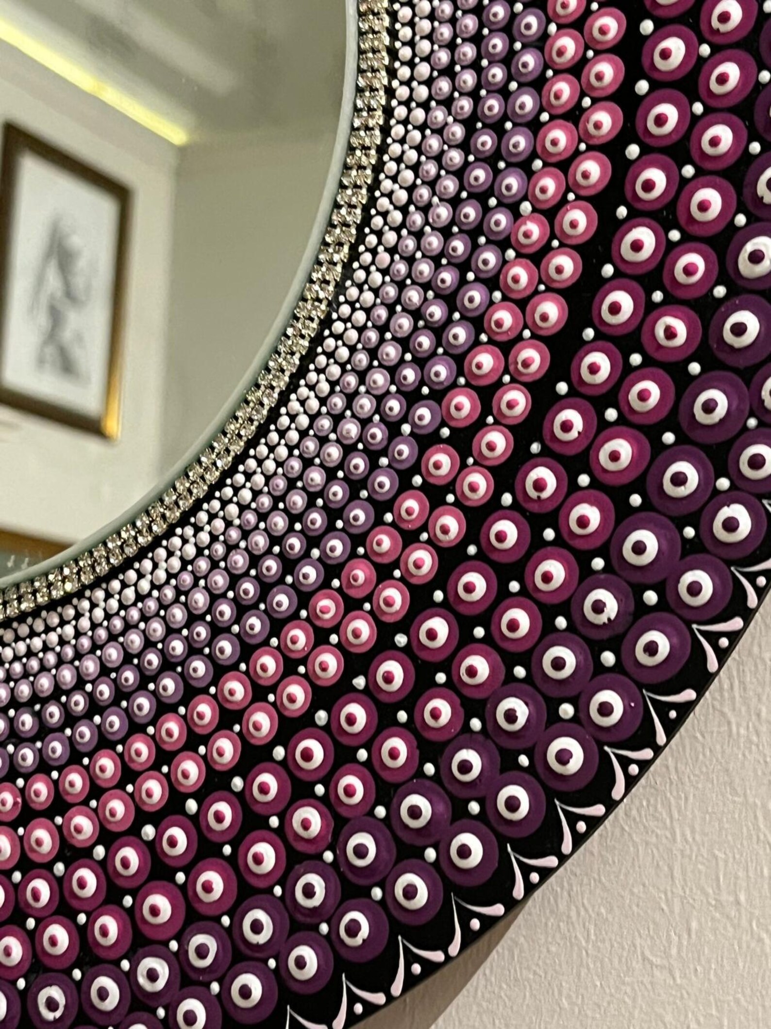 Handmade Dot Mandala Mirror, Mandala, Handmade, Mandala Mirror - Etsy