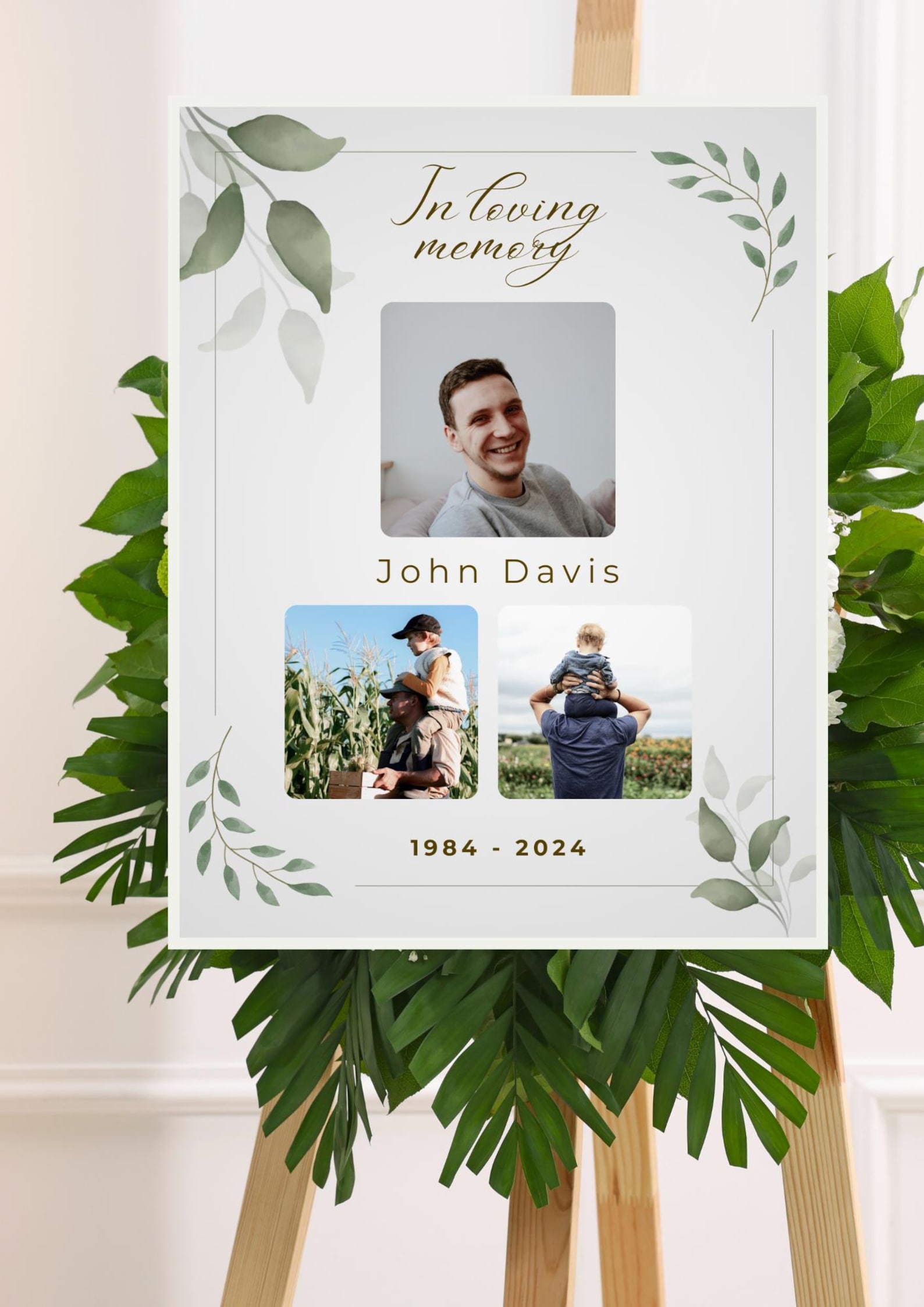 Funeral Sign Template, Custom Memorial Service Sign, Celebration of ...