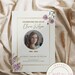 Editable Funeral Invitation Template, Celebration of Life, Printable ...