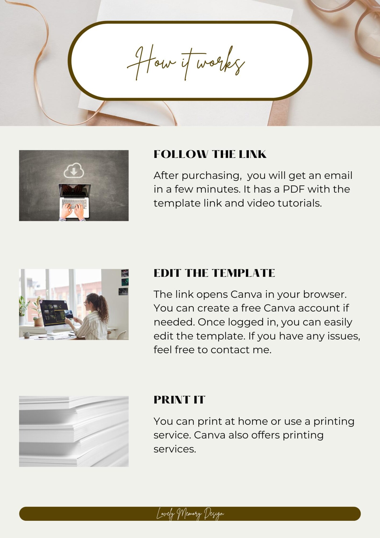 Memory Table Template, Share a Memory Card, Celebration of Life Sign ...