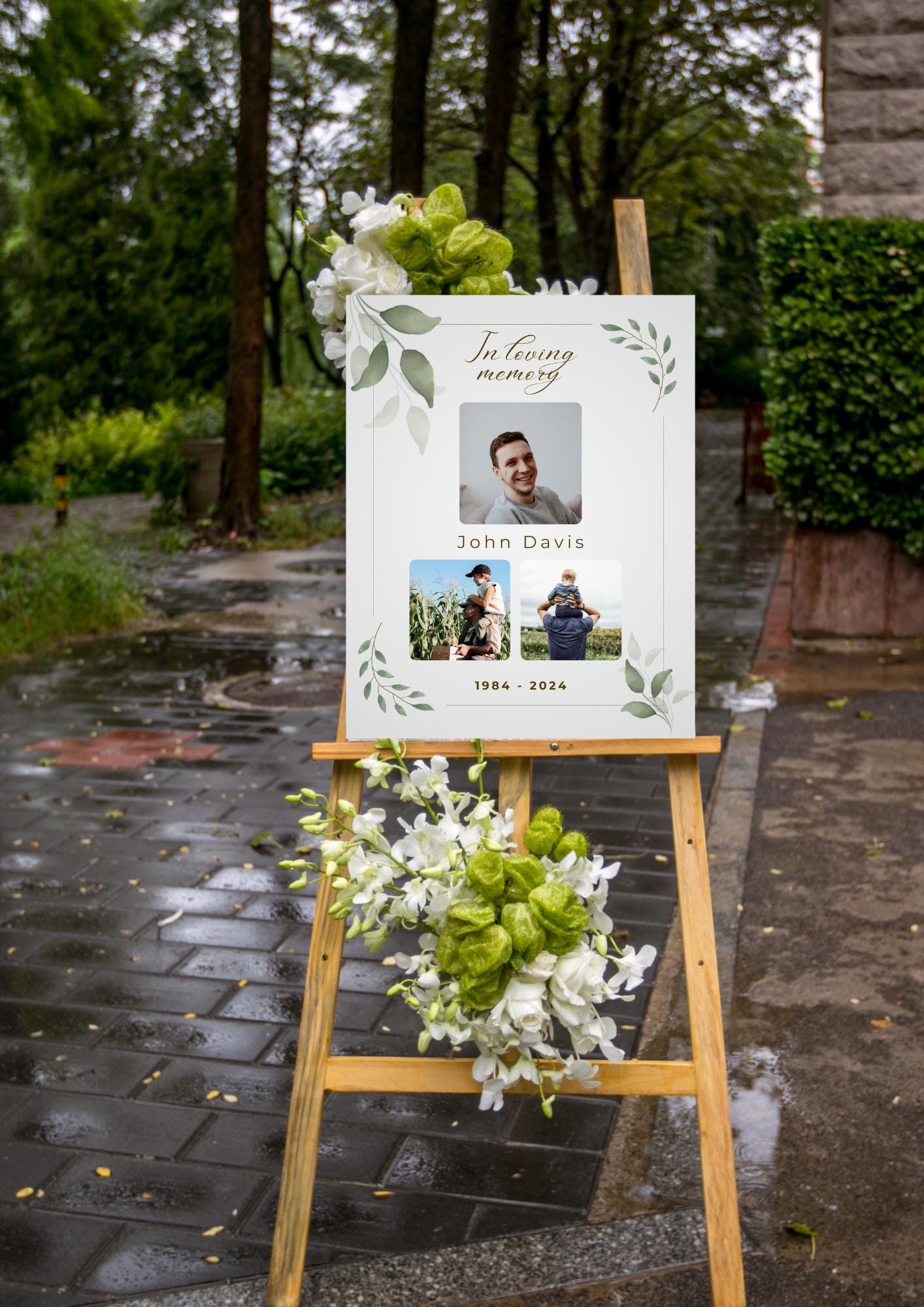 Funeral Sign Template, Custom Memorial Service Sign, Celebration of ...