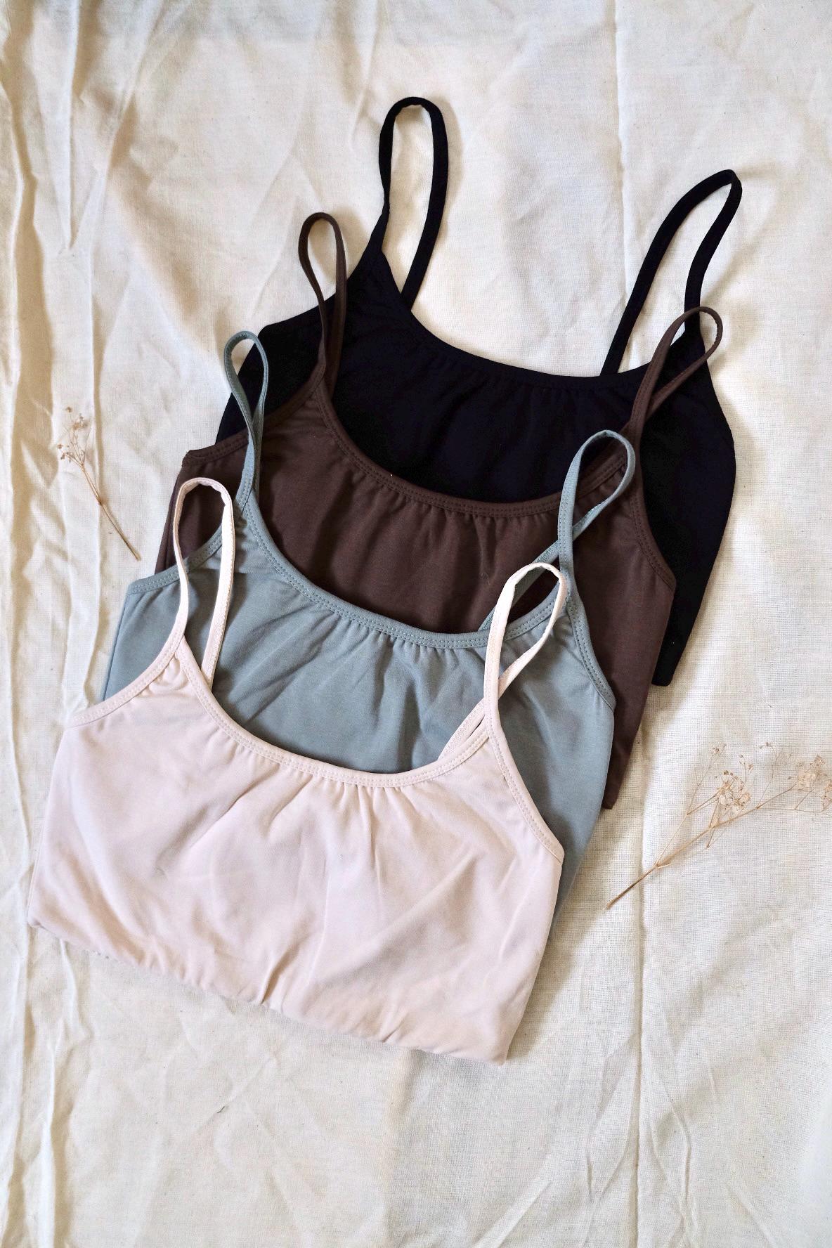Organic Cotton Double Layered Bralette - Etsy