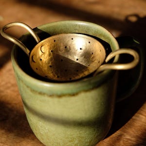 Handmade Brass Tea Strainer Infuser Steeping - Etsy
