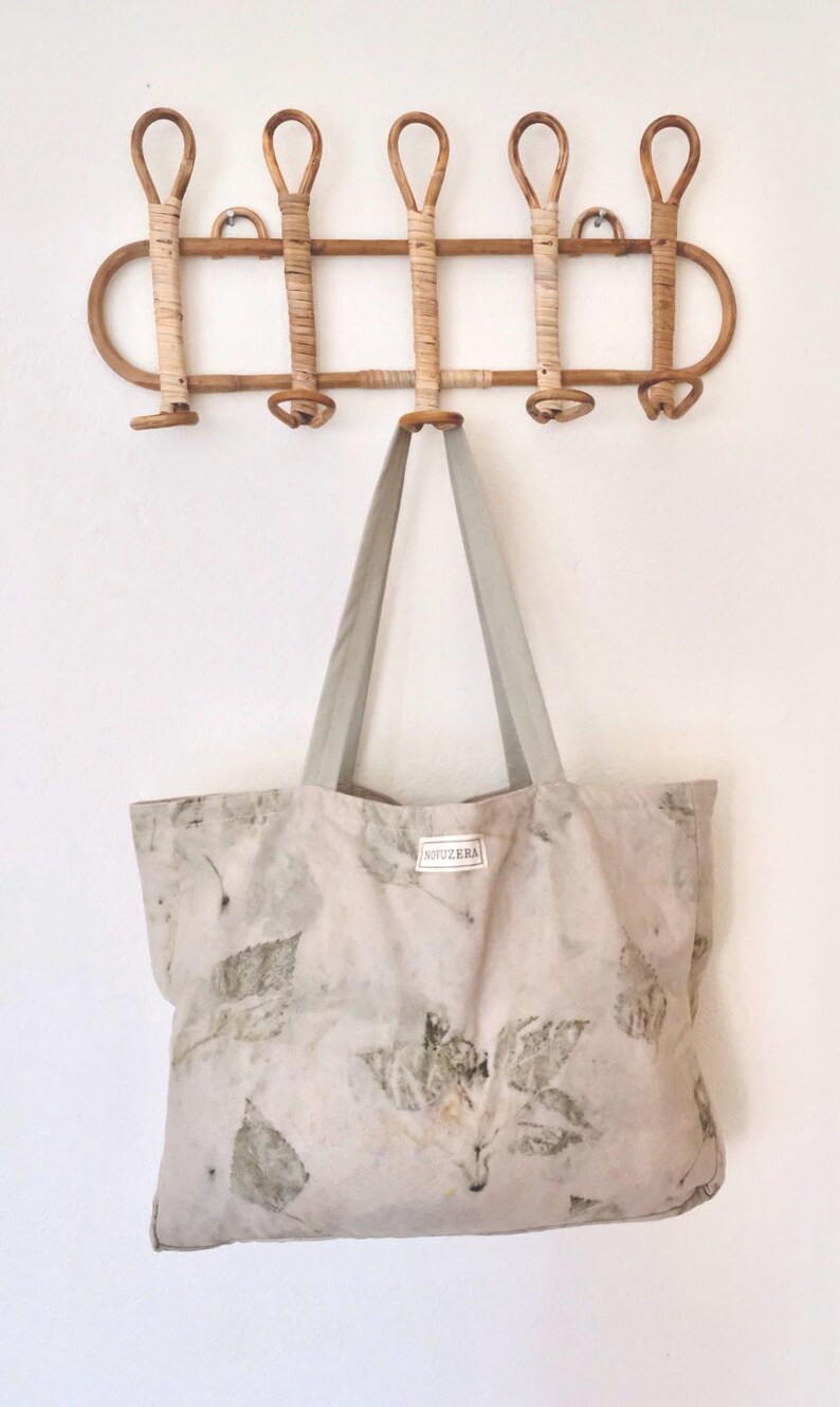 Handwoven Oversized Cotton Canvas Tote Bag Naturally Dyed - Etsy