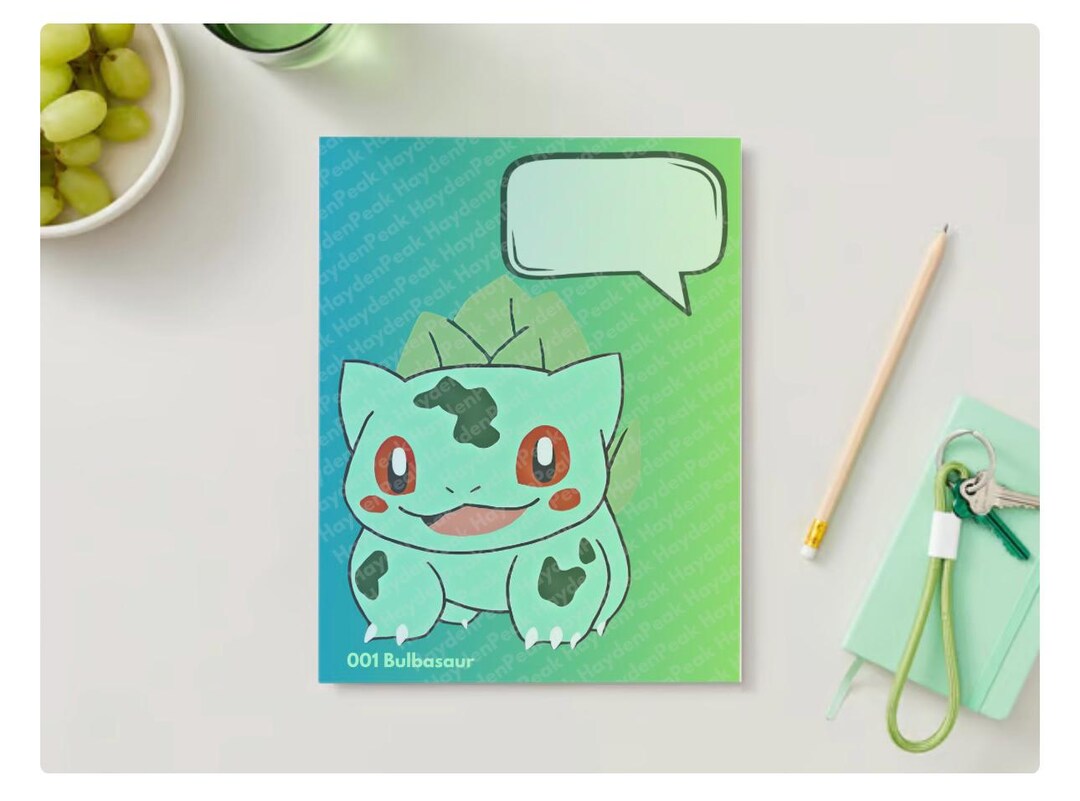001 Bulbasaur Poster-b: First Choice - Etsy