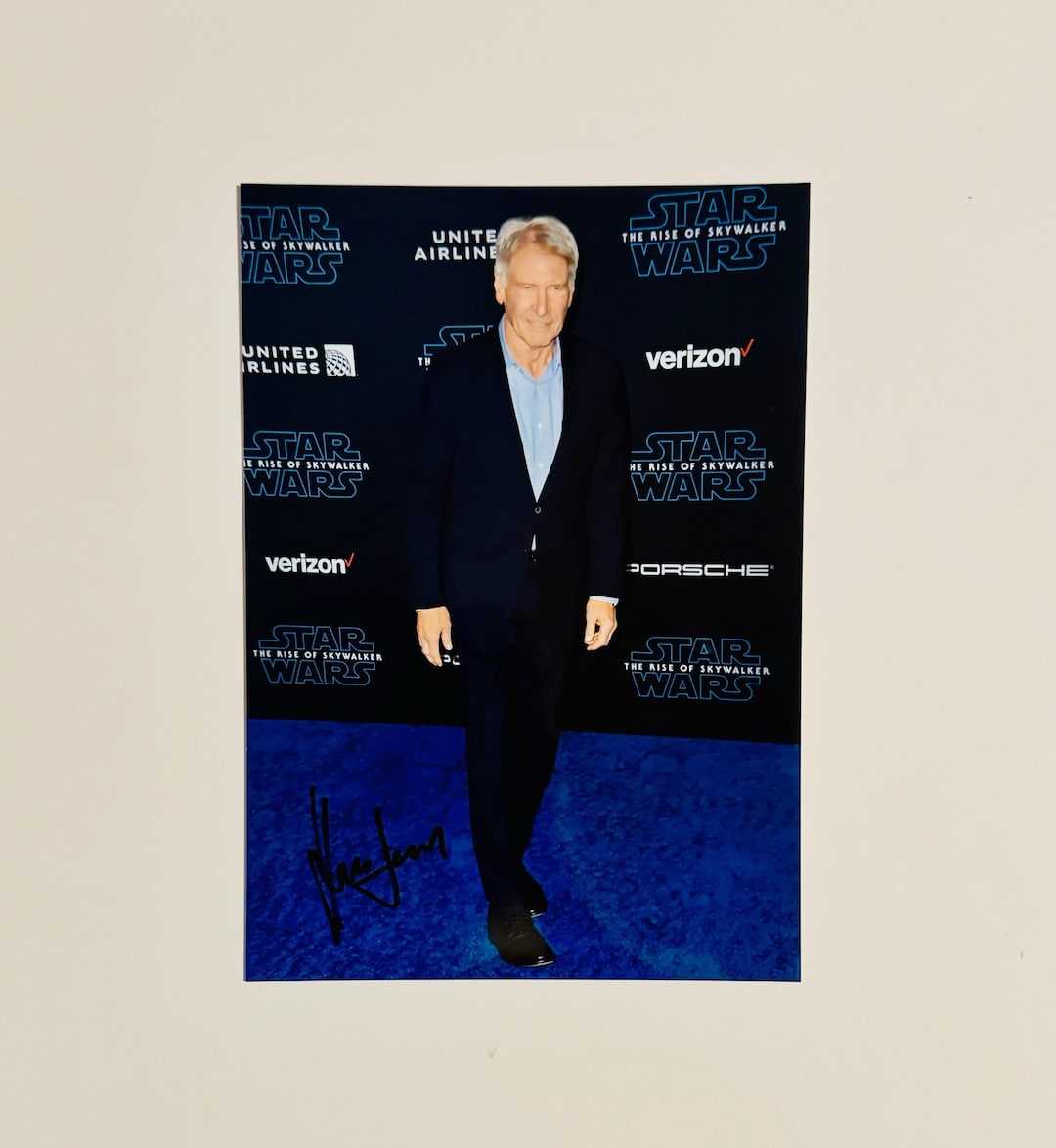 Harrison Ford Autographed A4 Photo - Etsy