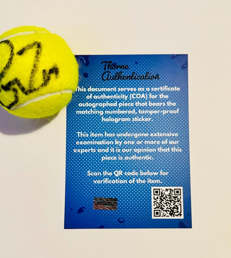 Roger Federer Wimbledon Tennis Ball Autographed With COA - Etsy