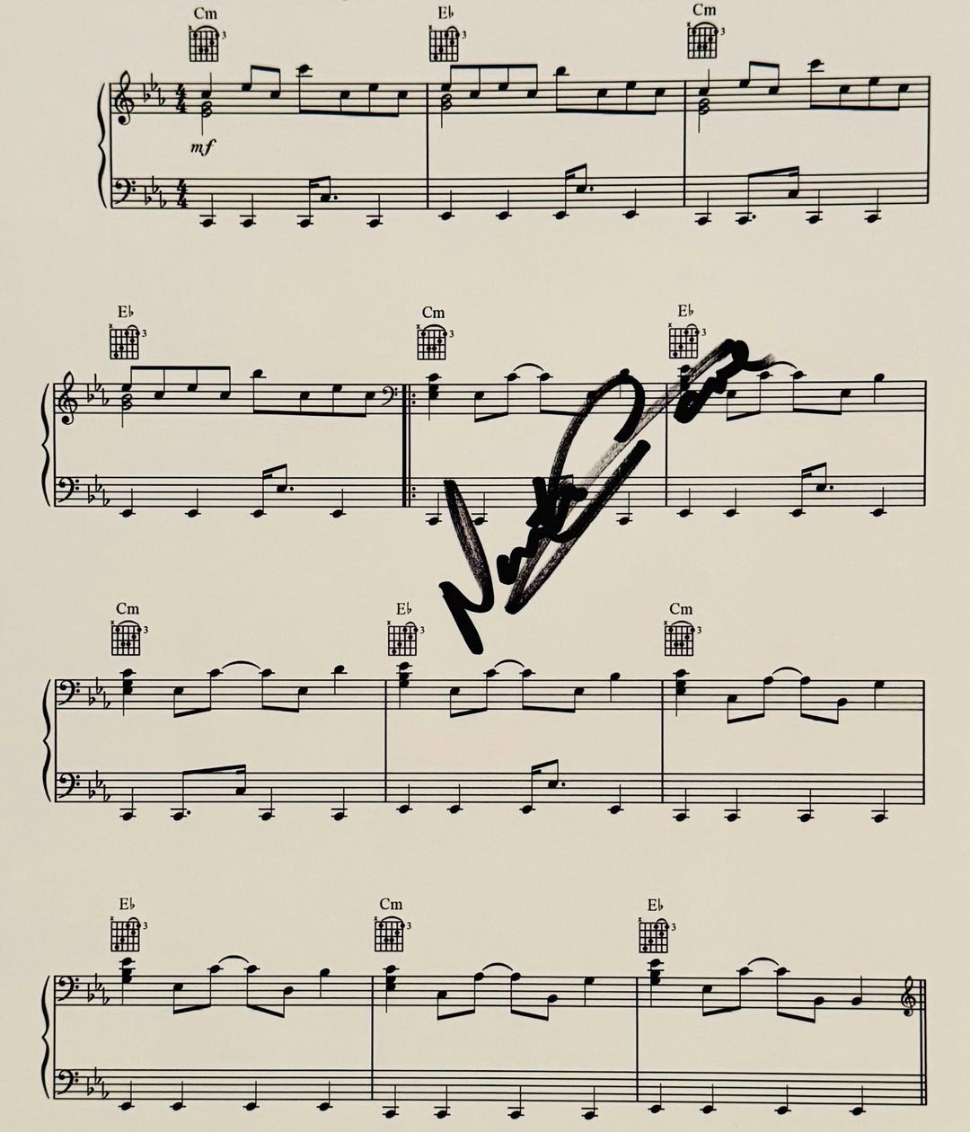 Martin Gore Autographed Sheet Music With COA - Etsy
