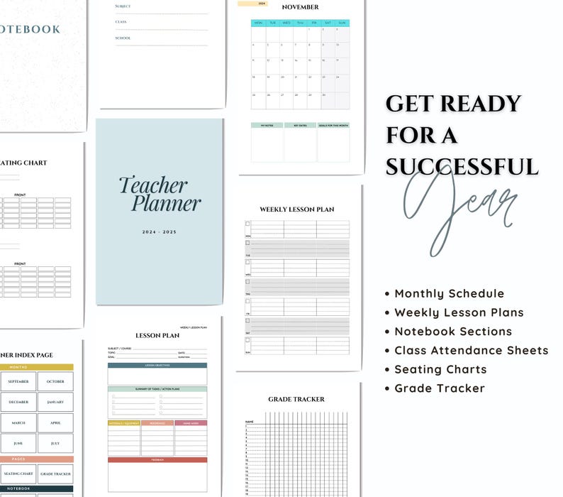 2024-2025 Teacher Planner 145-page Academic Organizer August July ...