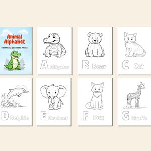 Animal Alphabet Coloring Pages Fun and Educational A-Z Animal Coloring ...