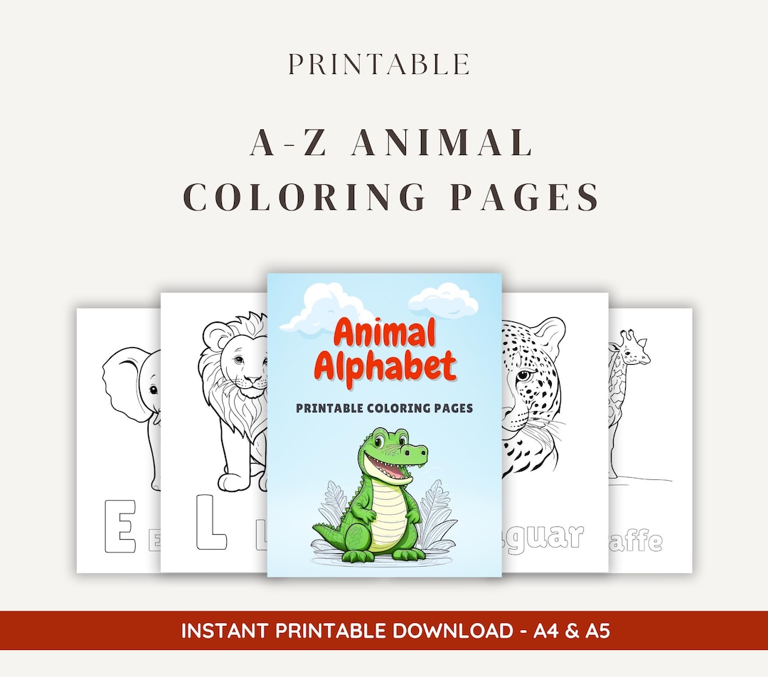 Coloriages alphabet animaux Coloriages d'animaux amusants et éducatifs ...