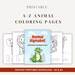 Animal Alphabet Coloring Pages Fun and Educational A-Z Animal Coloring ...