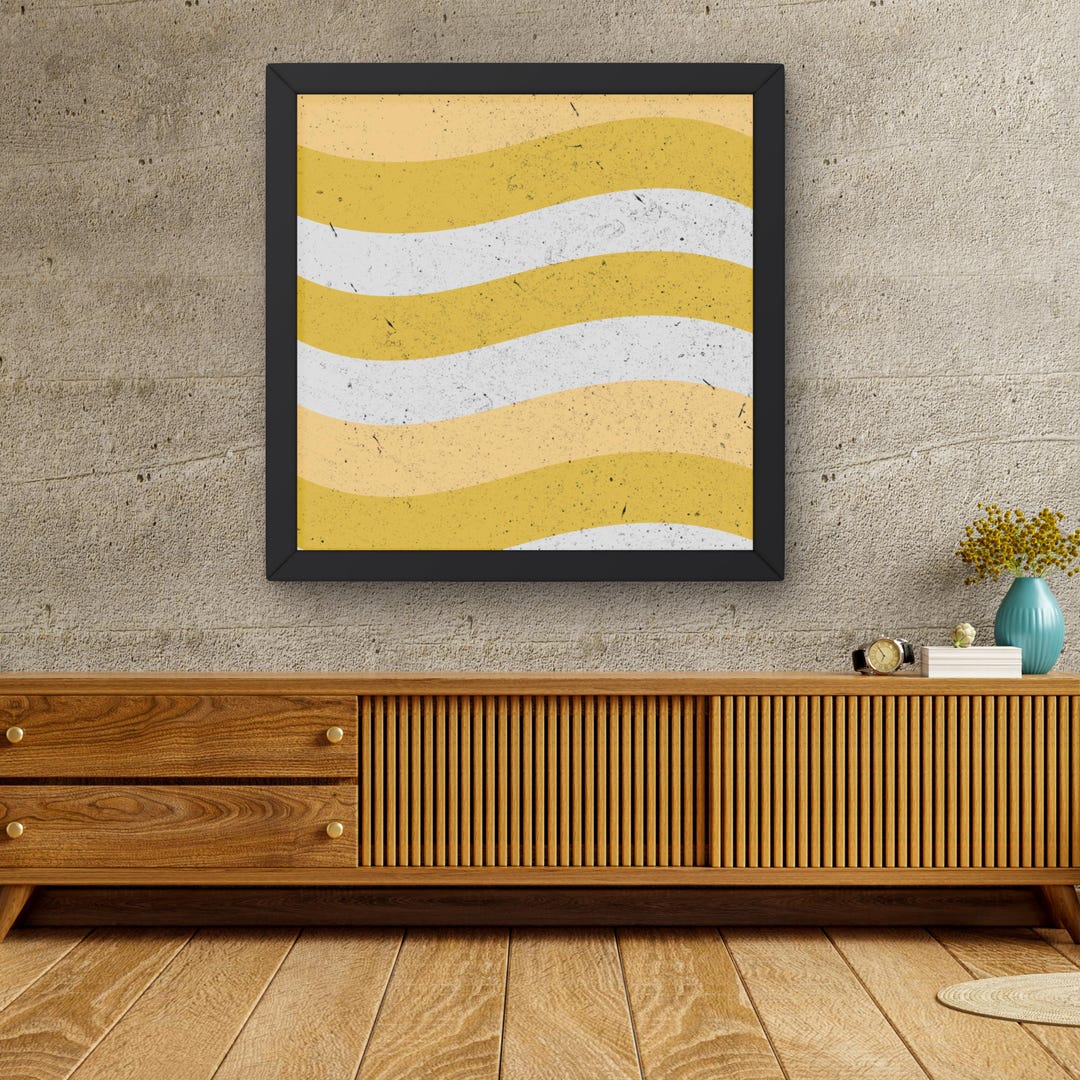 Speckled Neutral Color Waves Print | Minimalist Abstract Wall Art ...