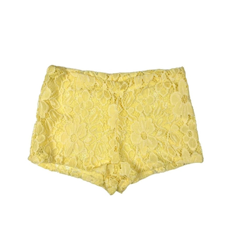 Handmade Yellow Lace Micro Mini Shorts - Etsy