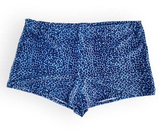 Handmade Red Leopard Micro Mini Shorts - Etsy