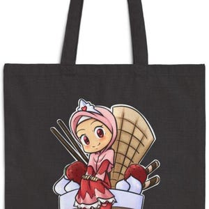 Cute Hijab Chibi Cotton Canvas Tote Bag - Etsy