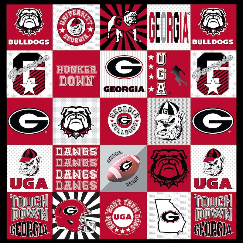 Bulldog Panel for Quilting - Etsy