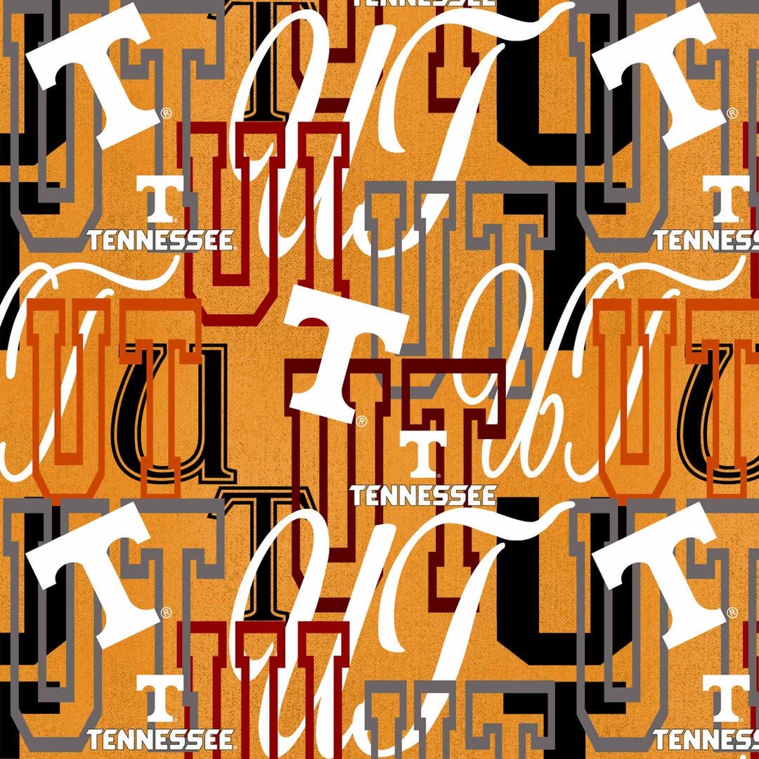 Official Licensed University of Tennessee Cotton Quilting Fabrics ...