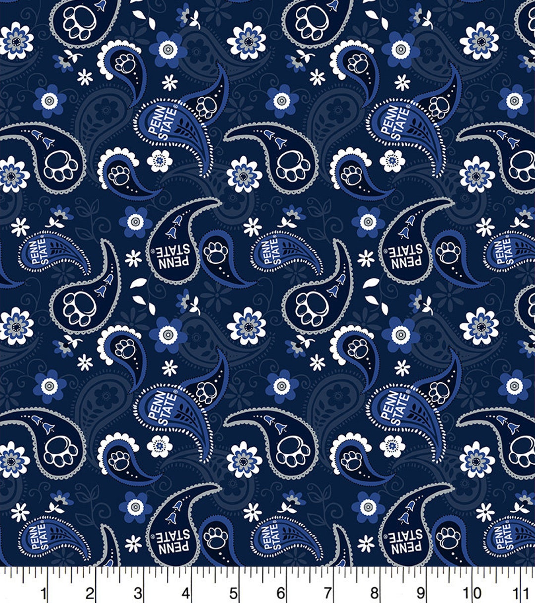 Official Licensed Penn State Cotton Quilting Fabrics-penn State Nittany ...