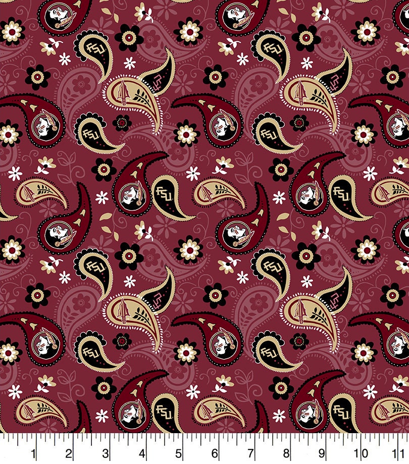 Official Licensed Florida State University Cotton Quilting Fabrics-fsu ...