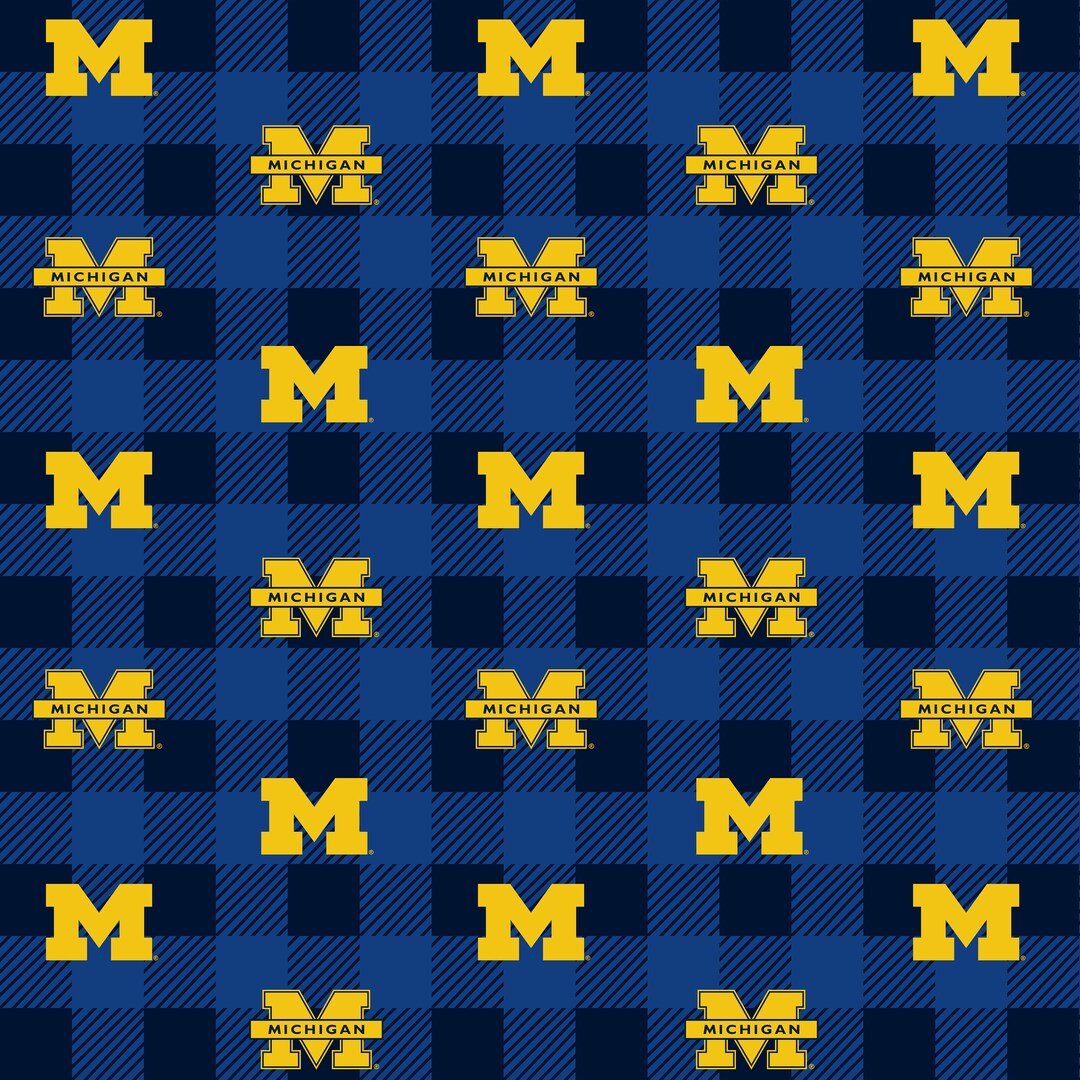 Official Licensed University of Michigan Fleece Fabric- Michigan ...