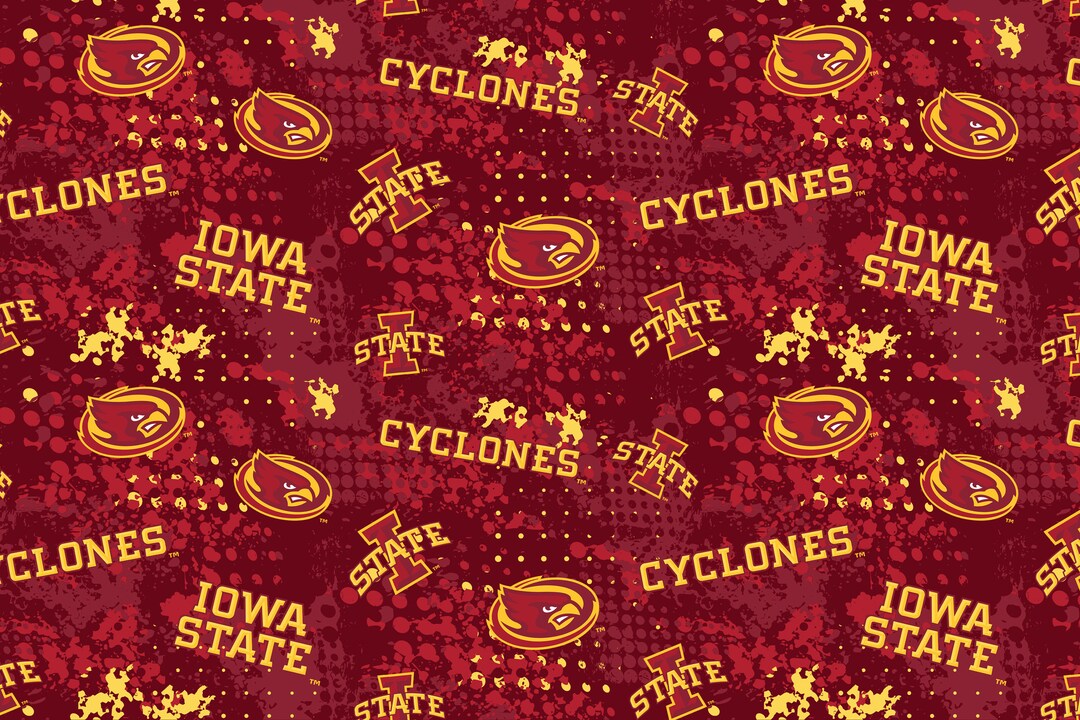 Official Licensed Iowa State University Cotton Quilting Fabrics-iowa ...