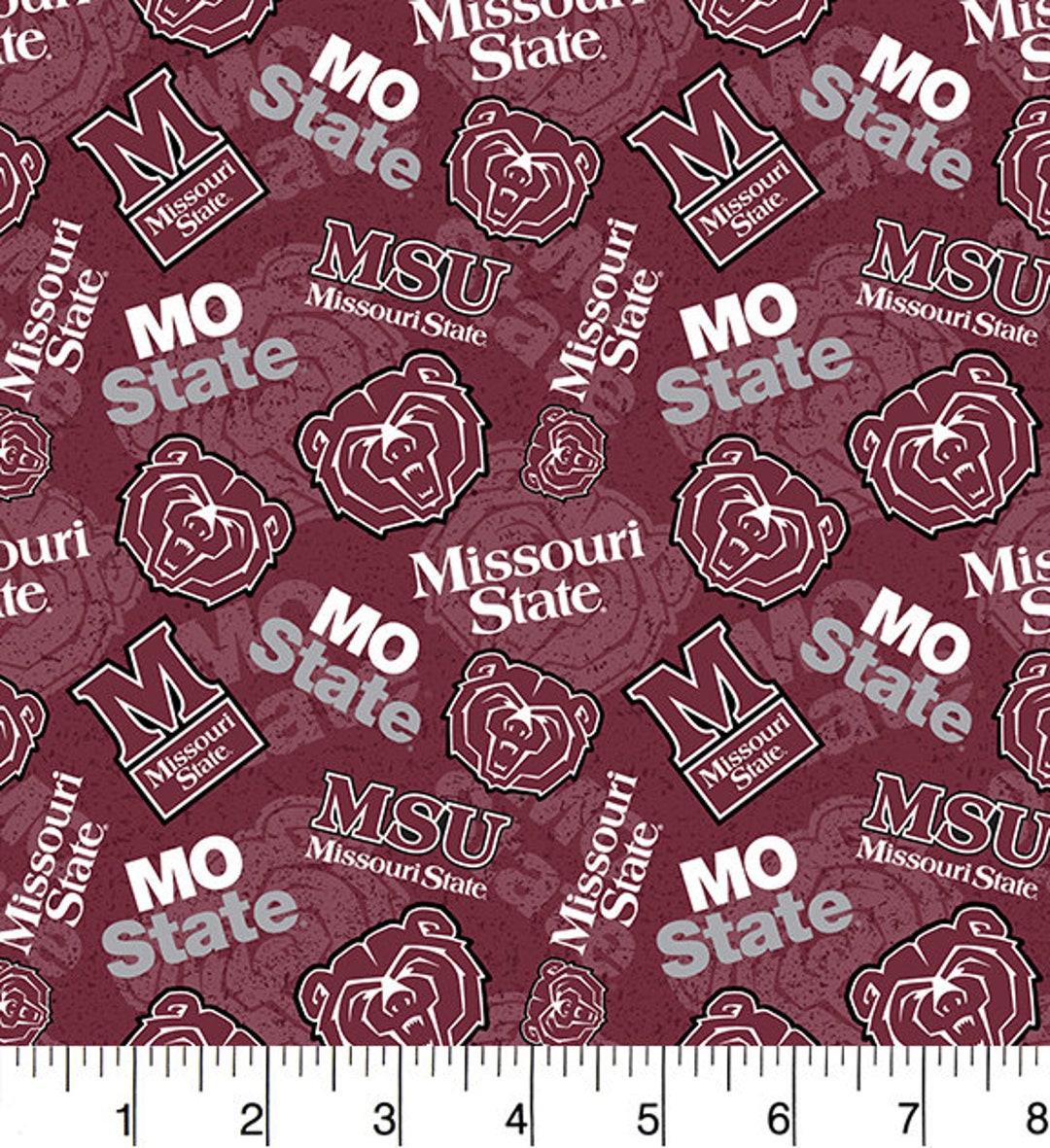 Official Licensed Missouri State University Cotton Quilting Fabrics ...