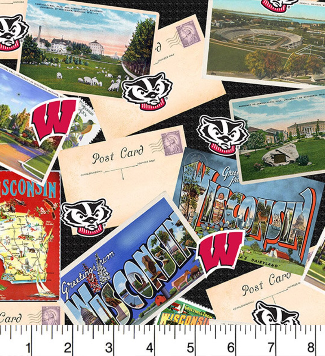 Official Licensed University of Wisconsin Cotton Quilting Fabrics ...