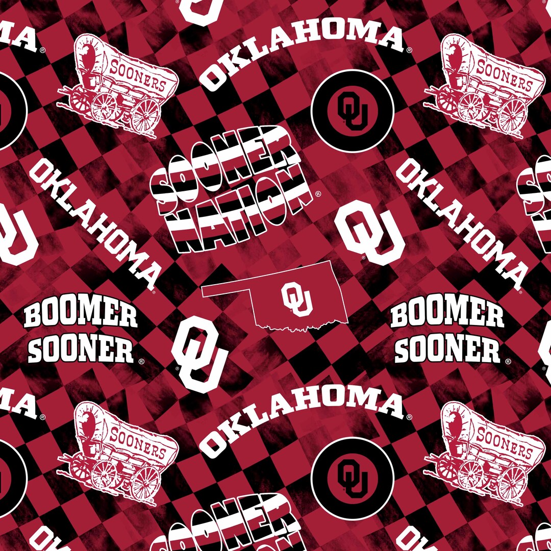 Official Licensed University of Oklahoma Cotton Quilting Fabrics ...
