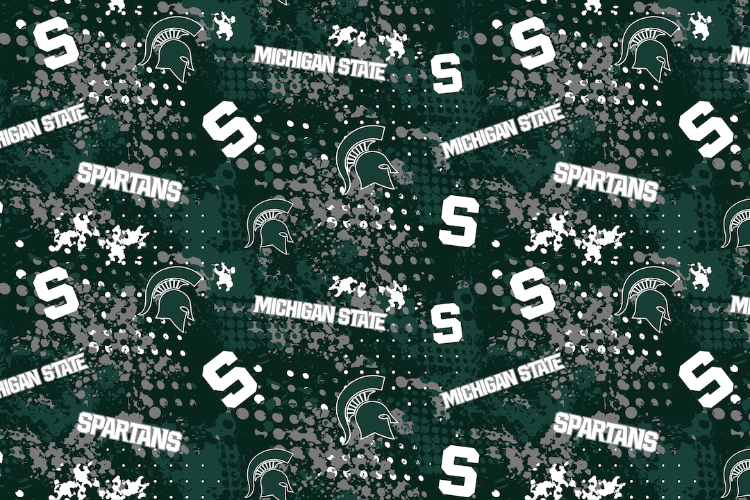 Official Licensed Michigan State University Cotton Quilting Fabrics ...