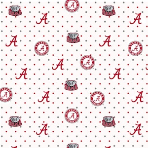 Official Licensed University of Alabama Cotton Quilting Fabrics-alabama ...