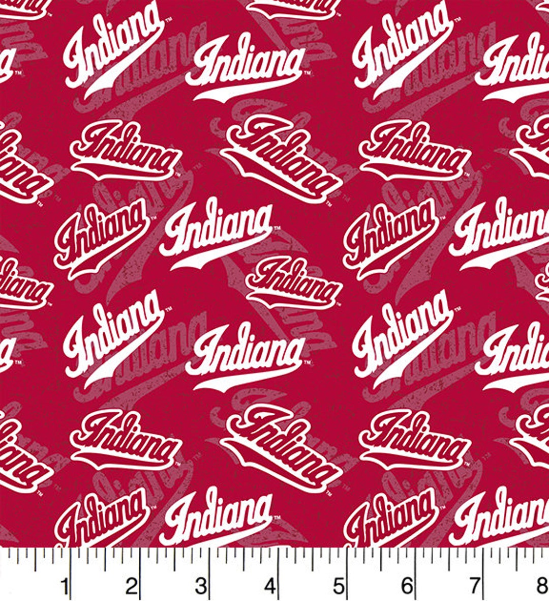 Official Licensed Indiana University Cotton Quilting Fabrics-indiana ...