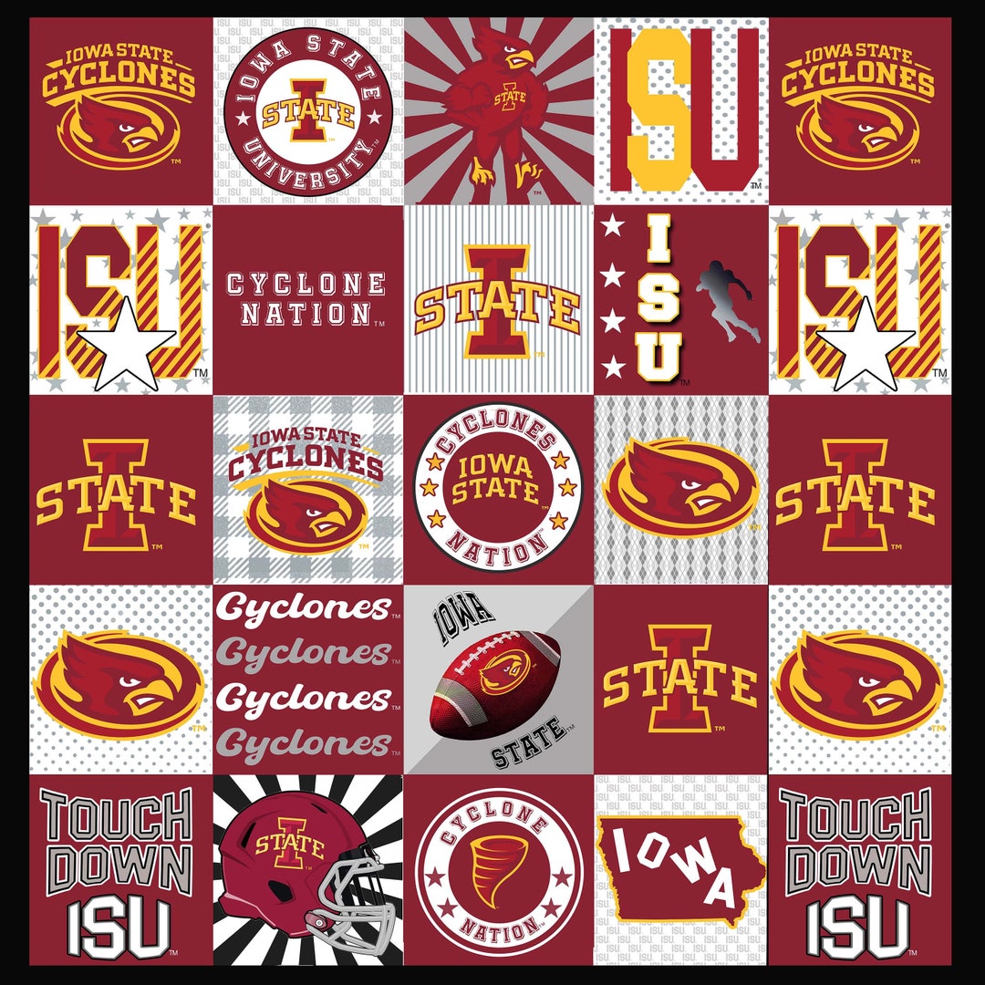 Official Licensed Iowa State University T-shirt Quilt Panel- Iowa State ...