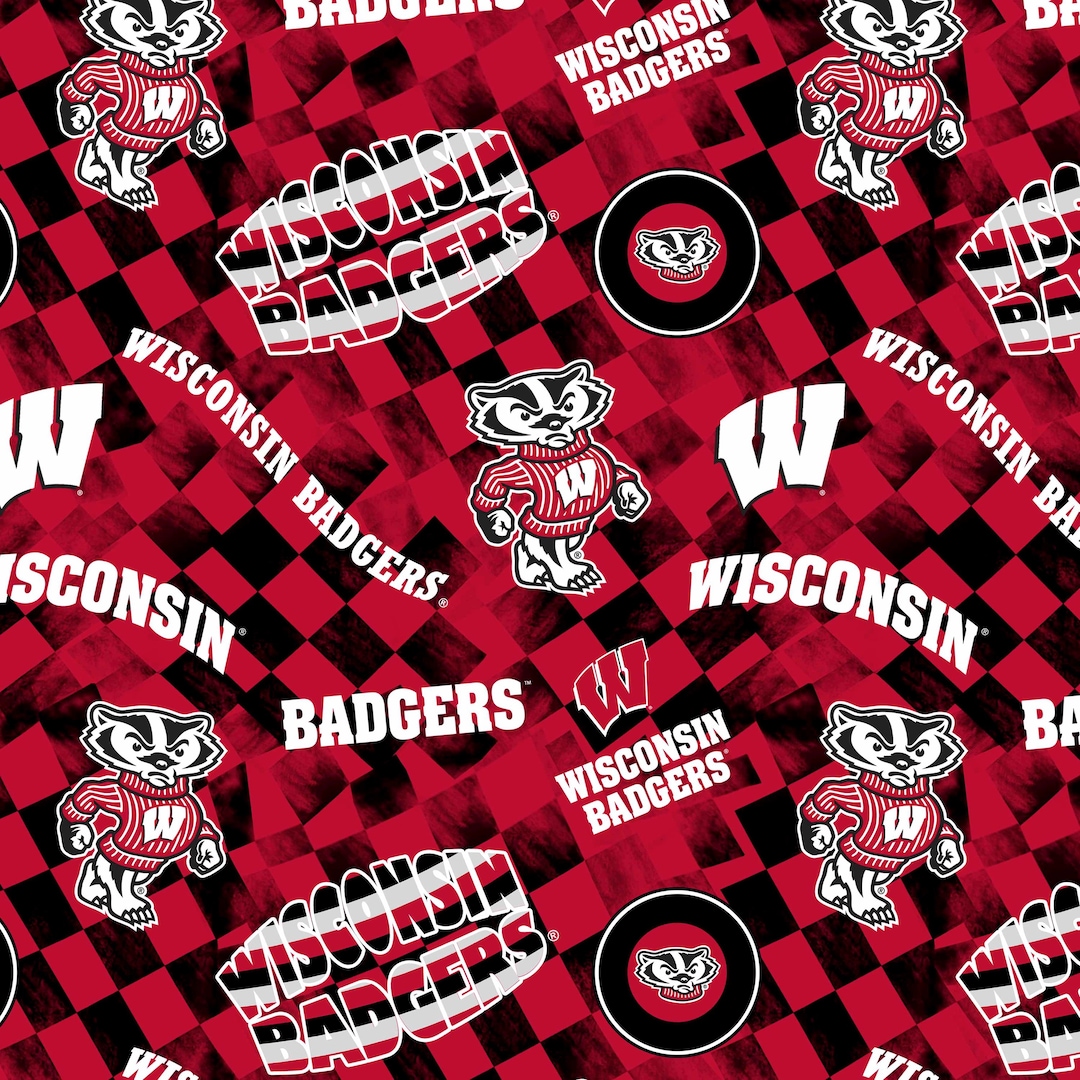 Official Licensed University of Wisconsin Cotton Quilting Fabrics ...