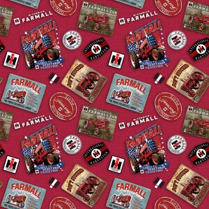 Official Licensed Farmall Patriotic Cotton Quilting Fabrics- Farmall ...