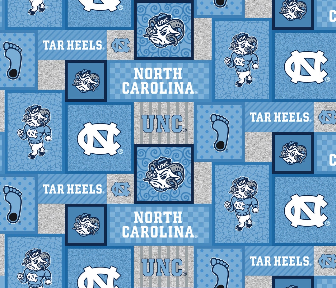 Official Licensed University of North Carolina Fleece Fabric-unc ...