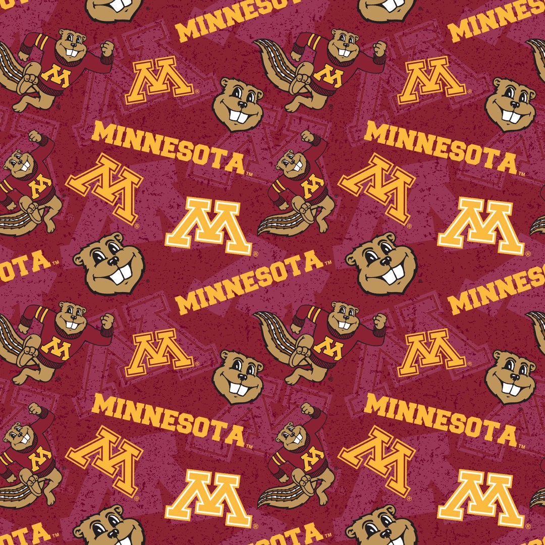 Official Licensed University of Minnesota Cotton Quilting Fabrics ...