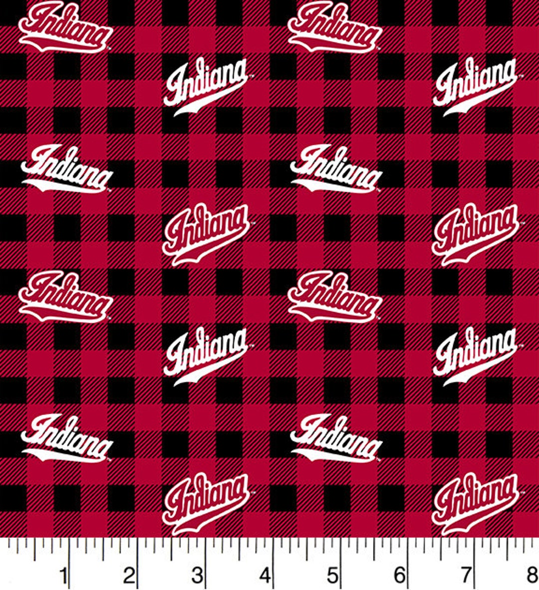 Official Licensed Indiana University Cotton Quilting Fabrics-indiana ...