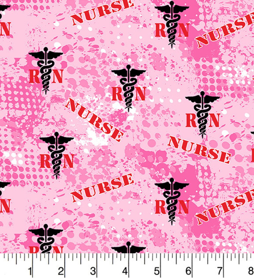 Official Licensed Nurse Cotton Quilting Fabrics- Nurse Cotton Fabric ...