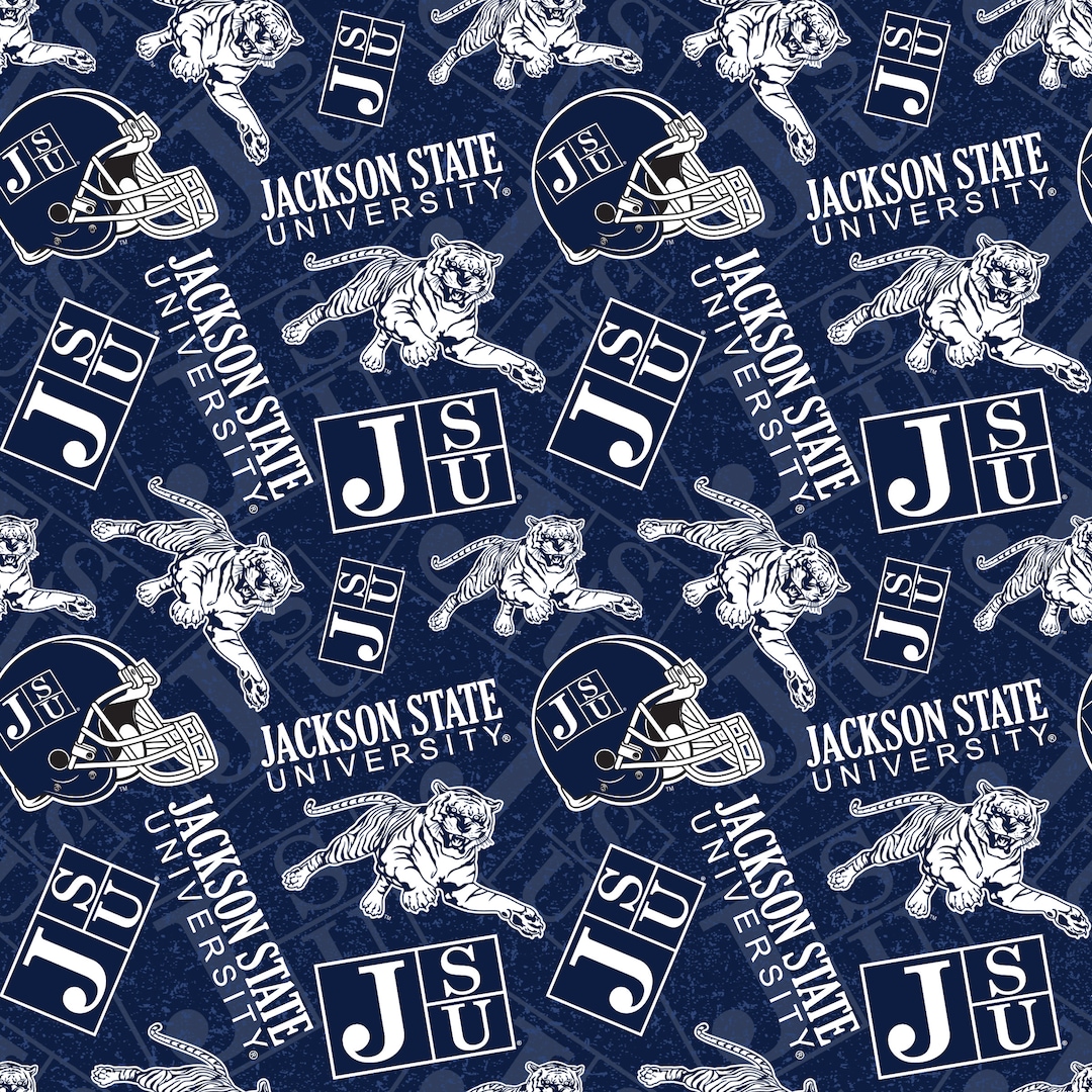 Official Licensed Jackson State University Cotton Quilting Fabrics ...