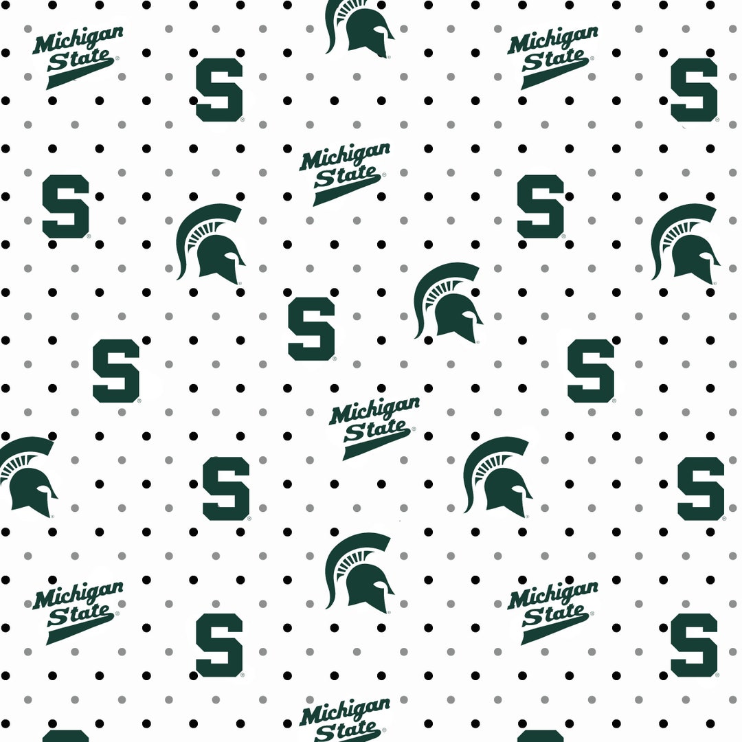 Official Licensed Michigan State University Cotton Quilting Fabrics ...