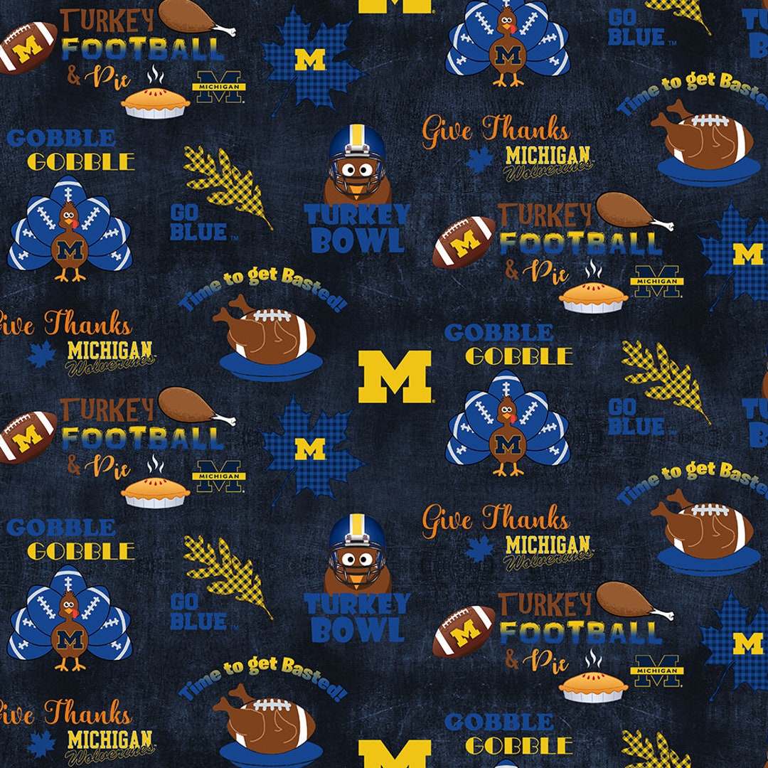 Official Licensed University of Michigan Cotton Quilting Fabrics ...