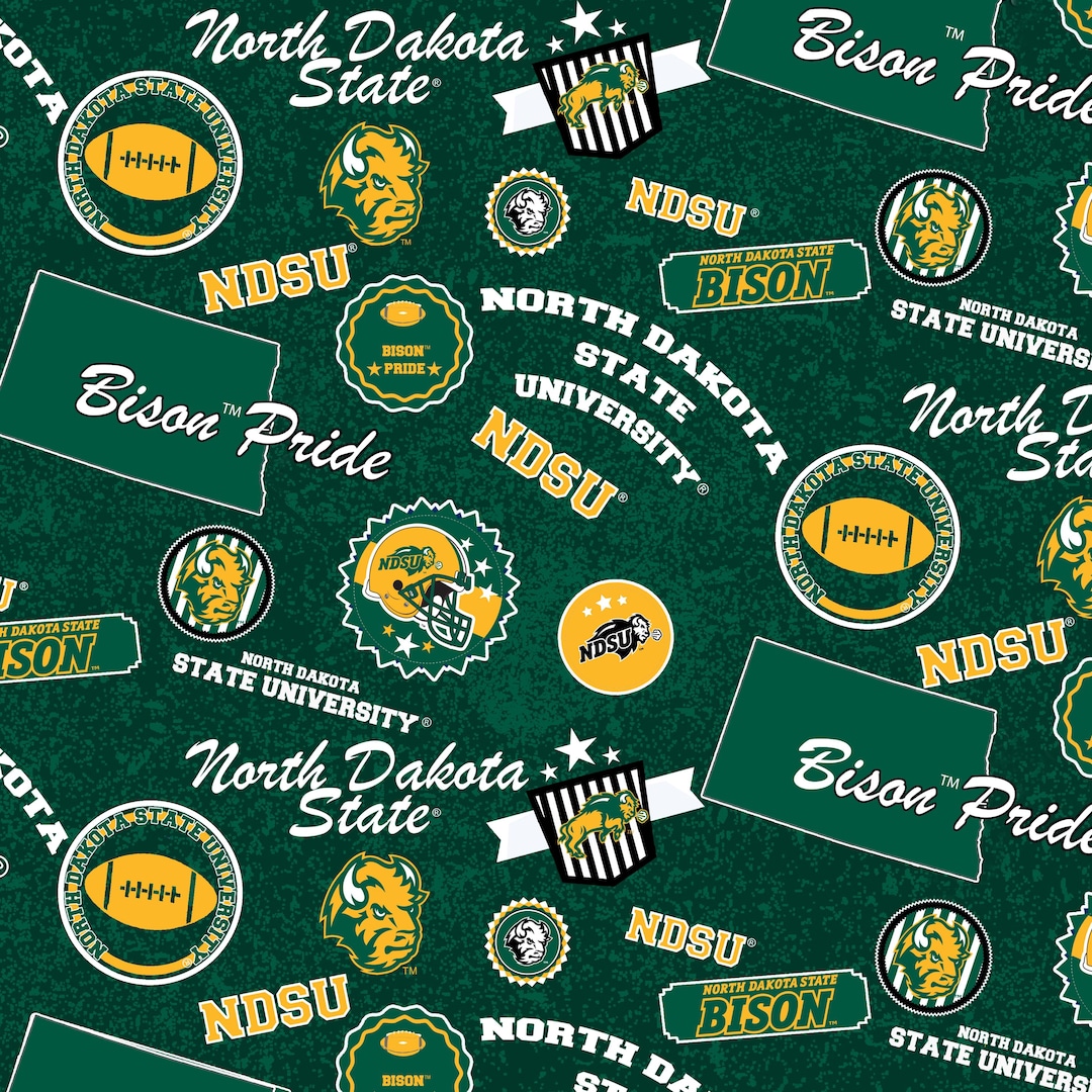 Official Licensed North Dakota State University Cotton Quilting Fabrics ...